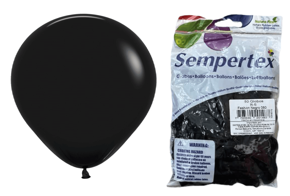 Sempertex Negro Fashion - Globos y Globos