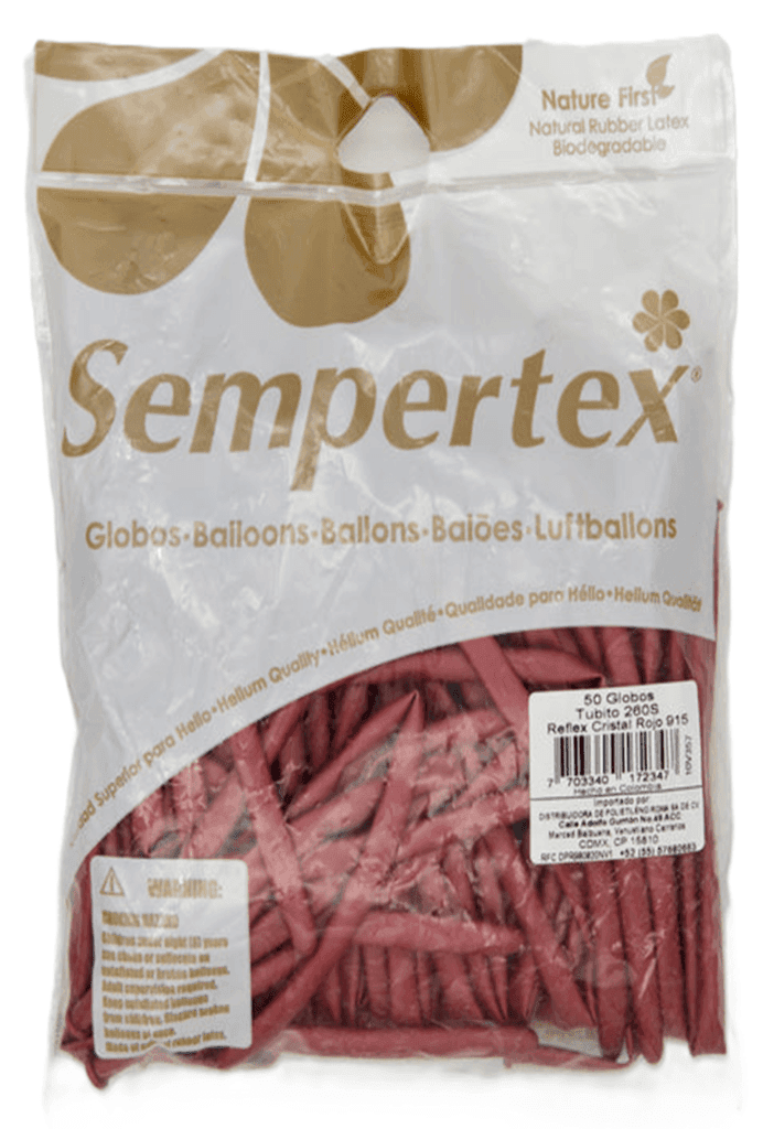 Sempertex Rojo Cristal Reflex - Globos y Globos